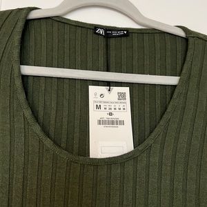 Zara | Dresses | Zara Ribbed Cutout Midi Dress | Poshmark